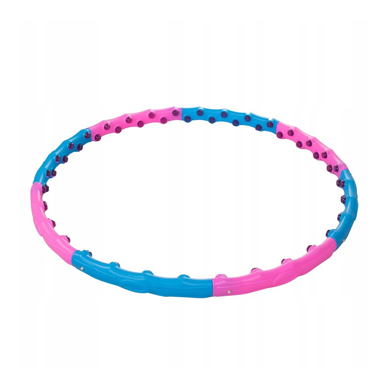Hula Hop obruč 100 cm SPRINGOS BALLS modro-růžová - Springos.cz